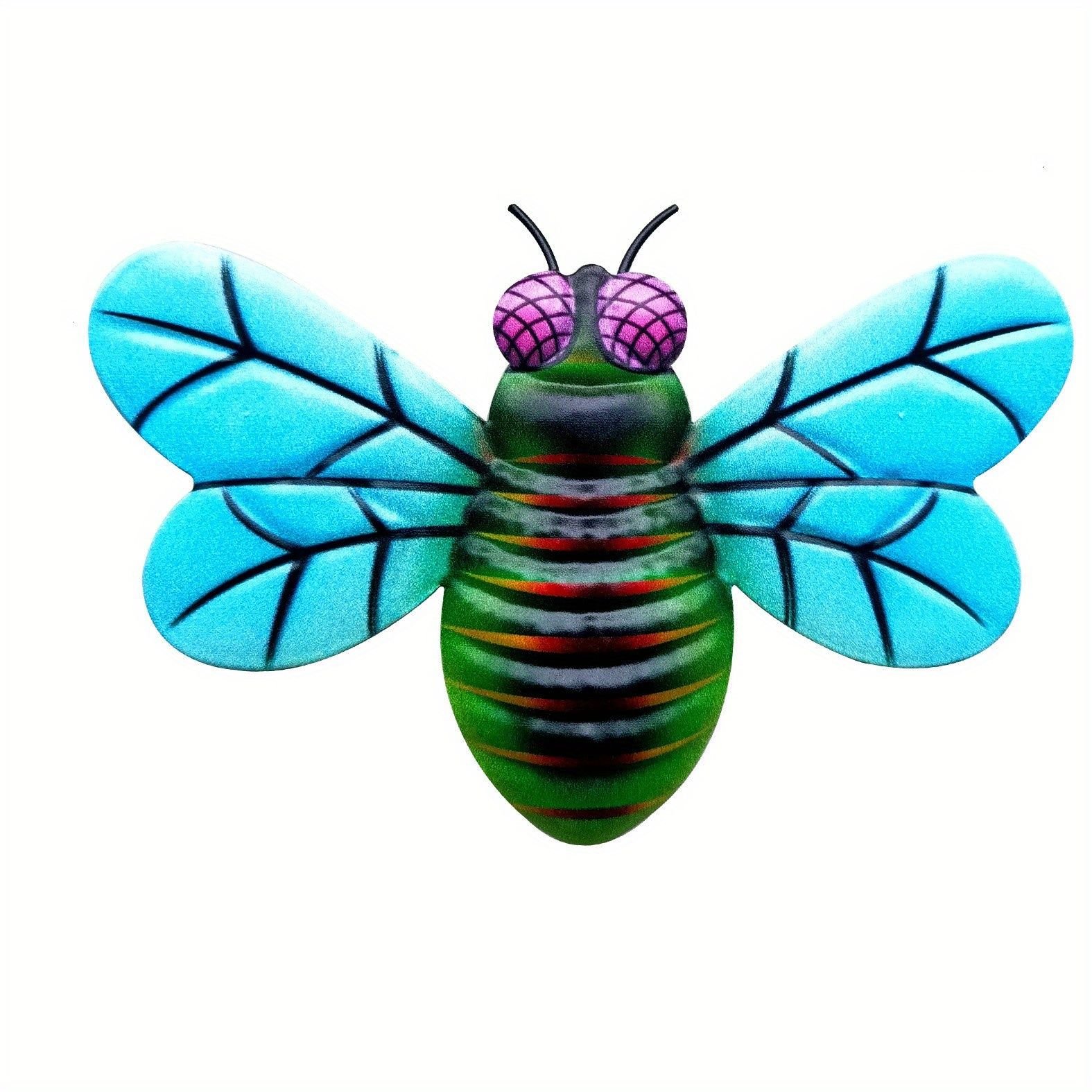 1pc/4pcs, Metal Colorful Bee Wall Decor, Bee Metal Wall Decor, Bee ...